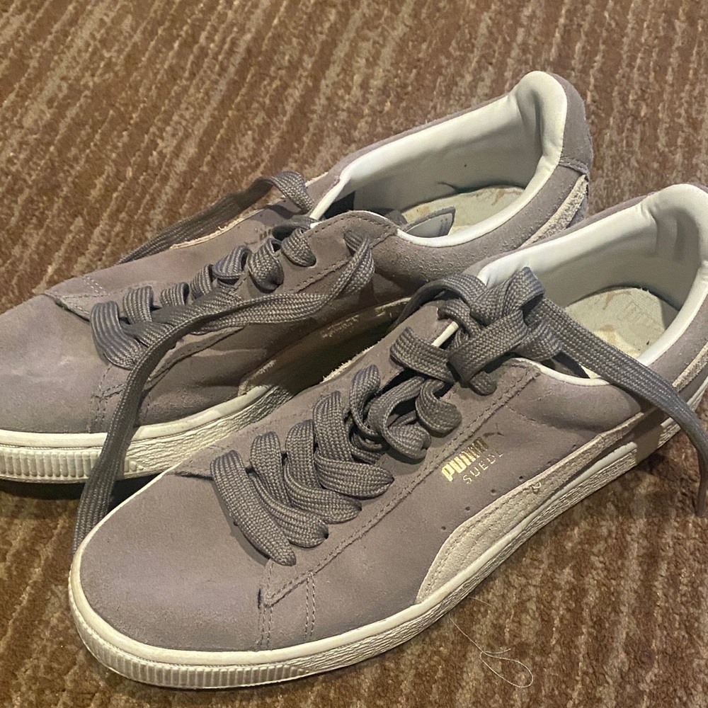 Puma Suede Classic Gray Shoes - Gem